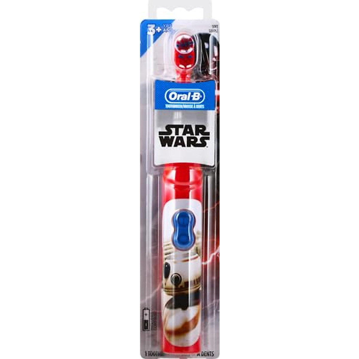 Oral-B Kids Battery Power Electric Toothbrush Featuring Disney's Star Wars for Children and Toddlers age 3+, Soft (Characters May Vary), Multi