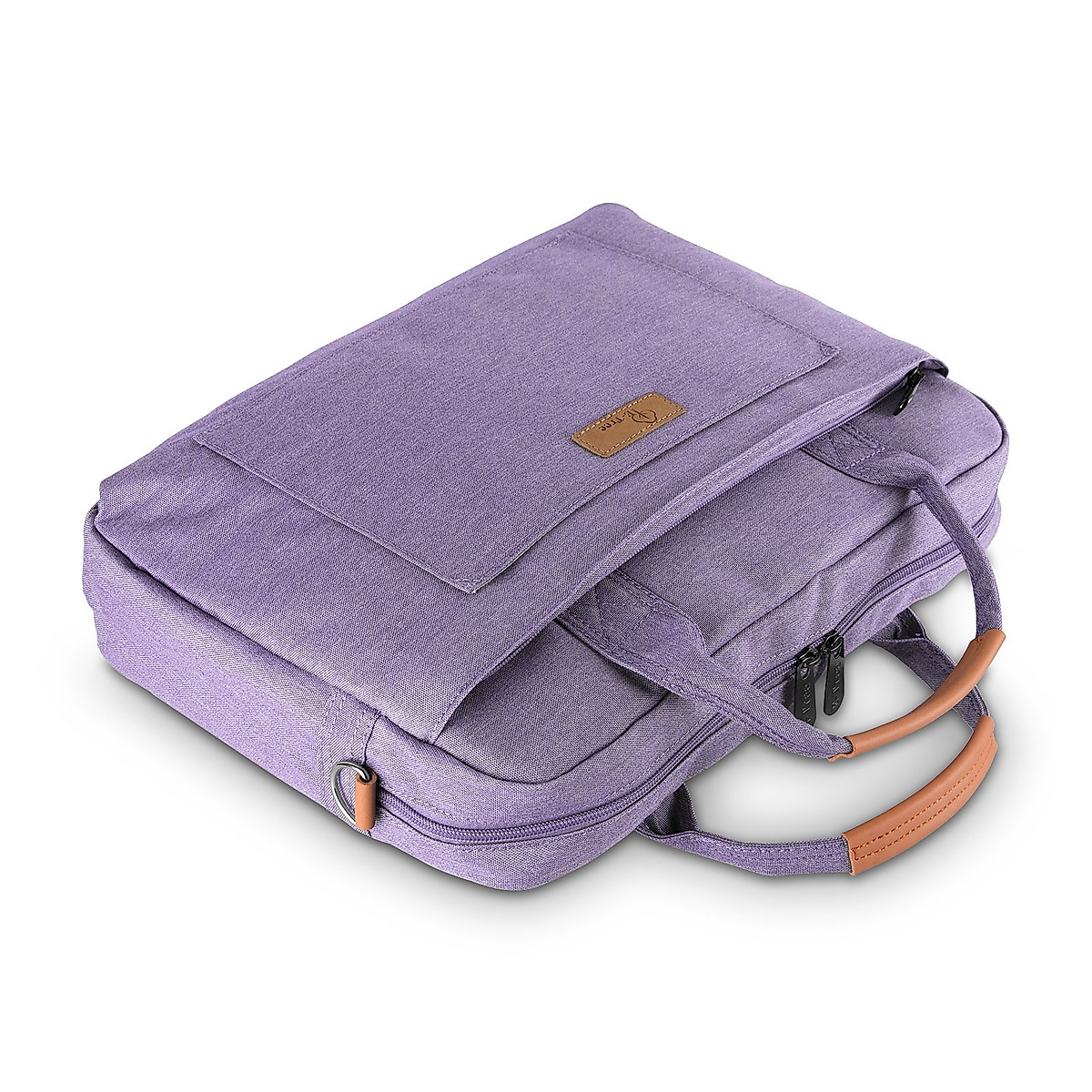 E-Tree Laptop Bag for Women, 15.6 inch Shockproof Padded Laptop Case Briefcase Computer Bag Messenger Bag Work Bag 15 inch Purple