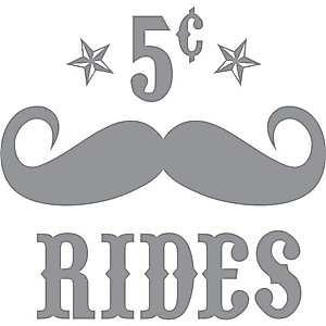 CafePress Mustache Rides 5 Cents Mug Ceramic Coffee Mug, Tea Cup 11 oz