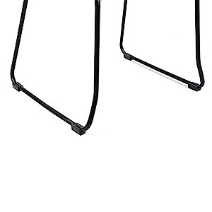 ARMEN LIVING LCSHSICH Shasta Outdoor Metal and Rope Stackable Dining Chair-Set of 2, Gray