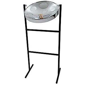 Panyard Jumbie Jam Authentic Steel Drum Kit Chrome Finish with Tube Floor Stand