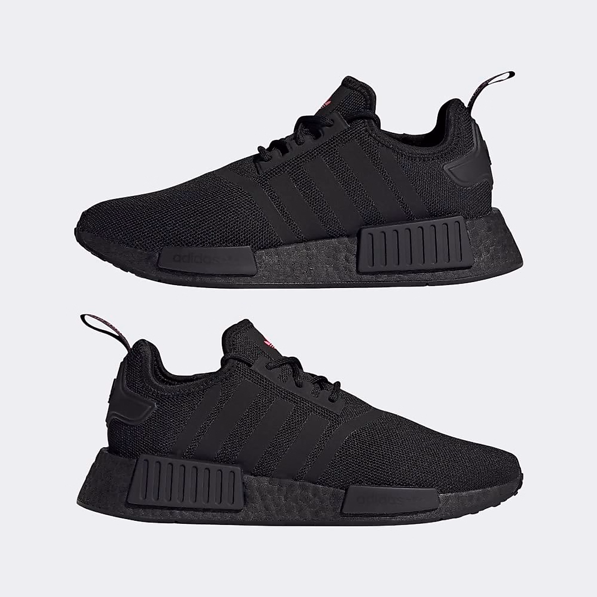 adidas Originals womens Nmd_r1's Sneaker, Core Black/Core Black/Solar Pink, 7.5 US