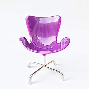 Hedgehog Chair Mini Plastic Swivel Seat Small Animal Toys Habitat Decor Cage Accessories Hedgehog Supplies Photo Props Chair Toy for Hedgehog,Bird,Parrot,Mouse,Chinchilla, Rat,Gerbil,Dwarf Hamster