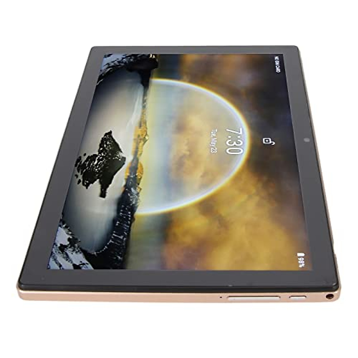 HEEPDD Office Tablet, 6GB RAM 256GB ROM US Plug 100‑240V Gaming Tablet 10.1 Inch FHD (Gold)