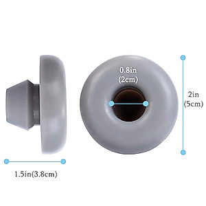 SnowTing Cooler Feet Replacement Non-Slip Rubber Feet for YETI 20qt 45qt 65qt 110qt 145qt Coolers Keep Cooler Stable Prevent Sliding Furniture Feet Floor Protectors Cooler Accessories Grey - 4 Pack