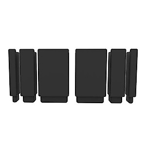 Sharper Image PORTAL Window Fan with 3 Speeds, Reversible Exhaust Mode, Weather Resistant, Black