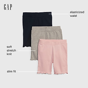 GAP Baby Girls Bike Shorts, Multi, 12-18 Months US