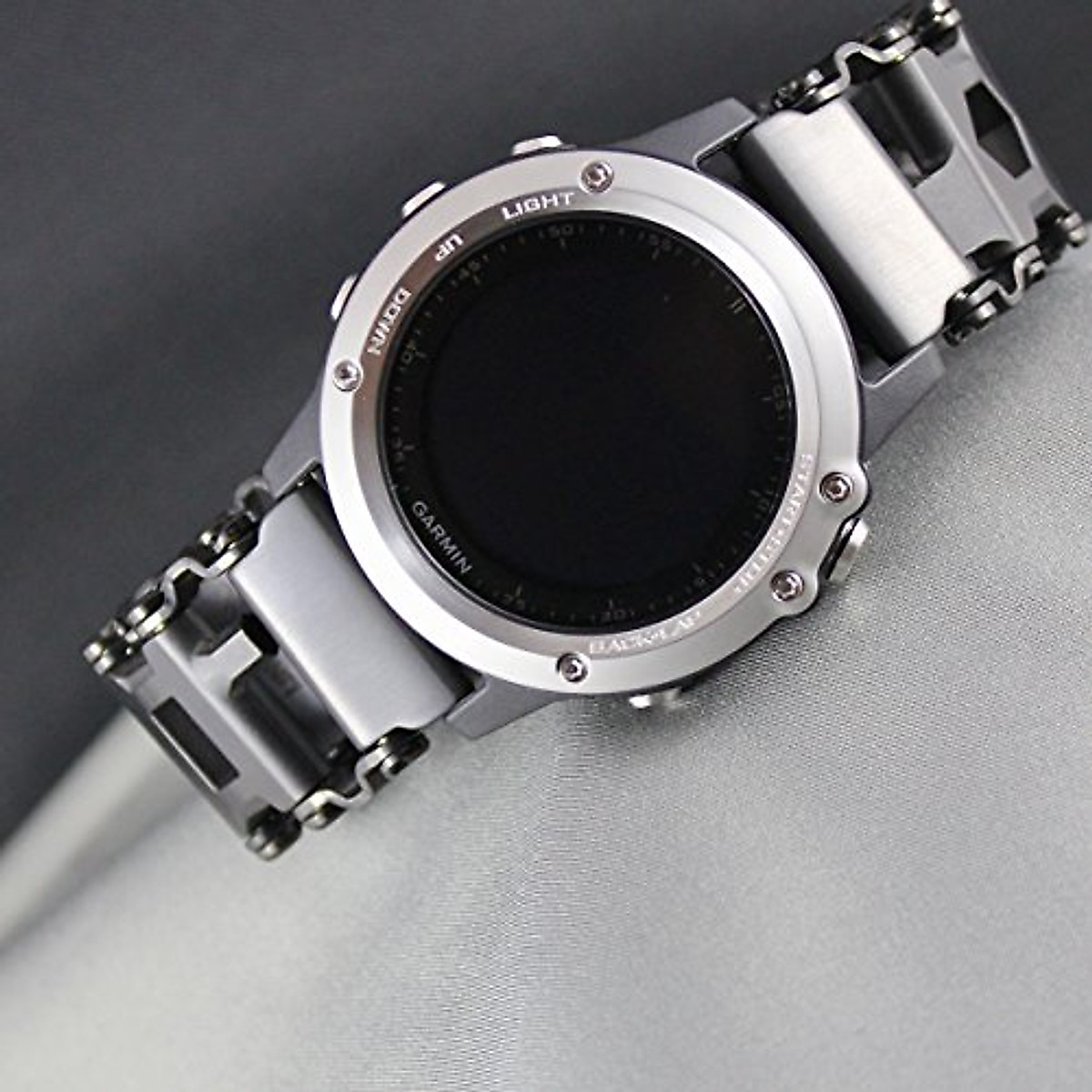 Link- watch adapter compatible with LEATHERMAN TREAD LT - Black (Lug size 26mm, Black, TREAD LT)