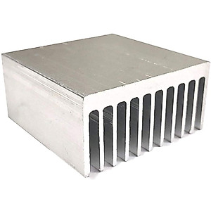 Easycargo 4pcs 40mm Heatsink 40mmx40mmx20mm, Aluminum Heatsink Kit, Cooling Heat Sink for 3D printer Stepper Motor NEMA 17, TEC1-12706 Peltier Thermoelectric Cooler Module LED 40x40x20mm (Silvertone)