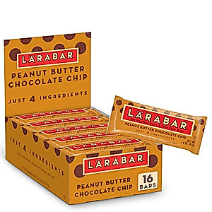 LÄRABAR Peanut Butter Chocolate Chip, Gluten Free Fruit & Nut Bar, 16 Ct