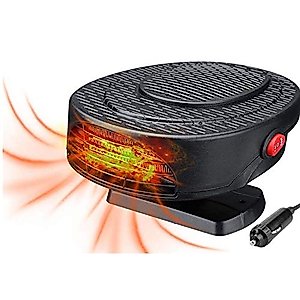 Car Heater Defroster,Portable Car Windshield Heater Fan Defogger 30S Fast Heating,12V150W Cigarette Lighter 2 in 1 Heating/Cooling Micro Car Heater, Low Consumption No Noise