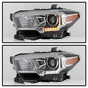 Carpart4u - Aftermarket Switch Back LED Projector Headlights For Toyota Tacoma 2016-2019 SR / SR5