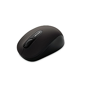 Microsoft Bluetooth Mobile Mouse 3600 - Black. Comfortable design, Right/Left Hand Use, 4-Way Scroll Wheel, Wireless Bluetooth Mouse for PC/Laptop/Desktop, works with for Mac/Windows Computers