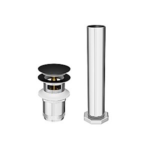 American Standard 1582200.243 Studio S Freestanding Bathtub Drain Kit, Matte Black