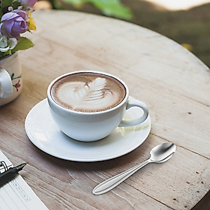 Royal 12-Piece Table Spoons Set - 18/10 Stainless Steel Dinner Spoons, Mirror Polished Flatware Utensils - Great Salad Spoons, Use for Home, Kitchen, or Restaurant(12 Mini Dessert Spoons)