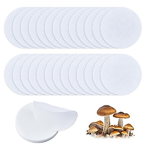 GORGECRAFT 100PCS 2 Speeds Synthetic Filter Discs 90mm Diameter Quantitative Filter Paper Circles Slow Flow/Fast Speed Wide Mouth Size Funnel Filter Paper for Buchner Funnel Mushroom Cultivation