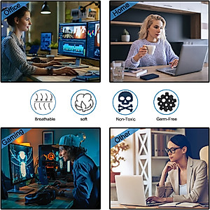 Large Gaming Mouse Pad 31.5 x 11.8, Extended Desk Mousepad with Stitched Edges, Premium Microfiber Cloth Surface, Waterproof Non-Slip Base Keyboard Mat for Home Office Gaming, Black