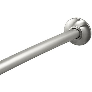 KOHLER 563610 Curved Shower Rod, Brushed Stainless