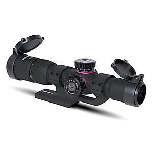 Monstrum G2 1-4x24 First Focal Plane FFP Rifle Scope | ZR300 H-Series Offset Scope Mount | Bundle