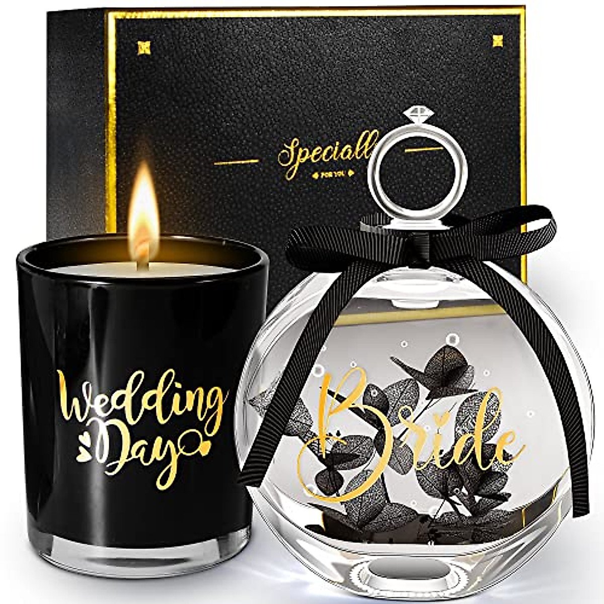 LE CADEAU Bridal Shower Gift, Engagement Gifts for Her, Wedding Gifts for Bride, Unique Bride to Be Gifts Box, Bachelor Gifts for Bride, Reed Diffuser Bottle, Scented Candle