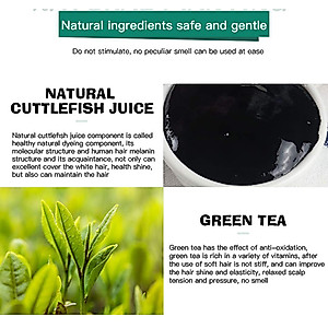 gowwim Root Hair Coloring Semi-permanent Dye Pen to Cover Gray Hair (Dark Brown)