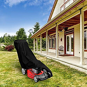 Lawn Mower Cover Waterproof Heavy Duty Push Mower Covers,UV Protection Universal Fit with Drawstring & Cover Storage Bag