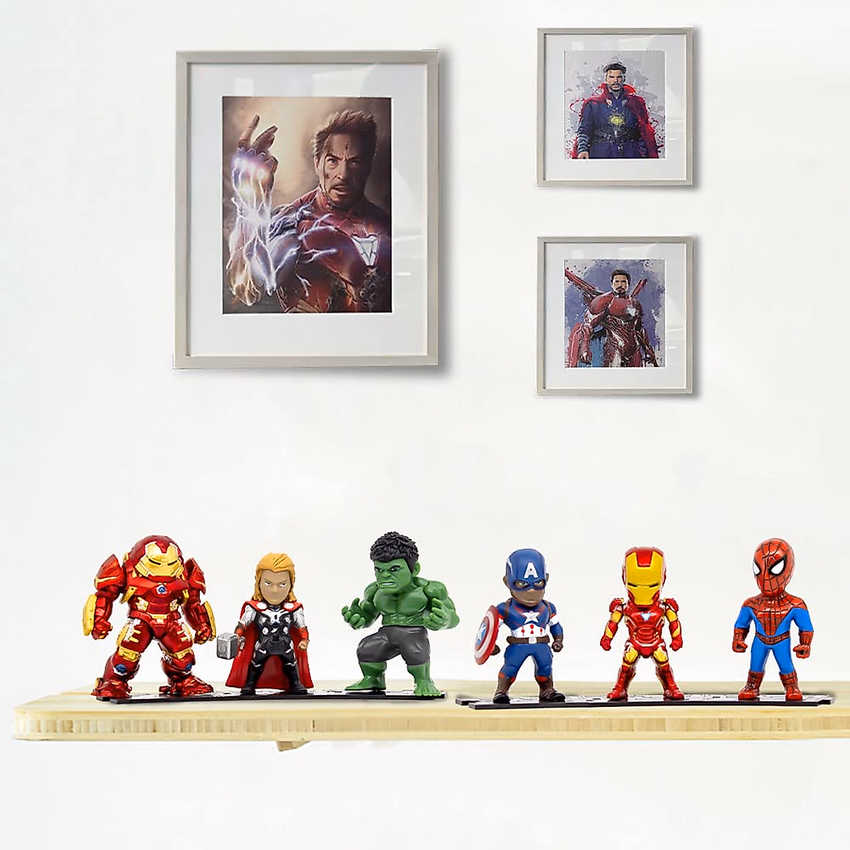 Feluxcy 6 Collectible Action Figures with Bases, 3.7-Inch ,Birthday Cake Decorations, Toys for Kids Ages 3 and Up (6 Characters)