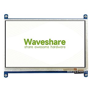 waveshare 7inch Capacitive Touch Screen LCD Compatible with Raspberry Pi 4B/3B+/3A+/2B/B+/A+/Zero/Zero W/WH/Zero 2W CM3+/4 800×480 Resolution HDMI Low Power Consumption Supports Windows