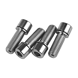 Wanyifa Titanium Ti Bolt M7 x 20mm Allen Head with Washers Bike Scewrs Pack of 4