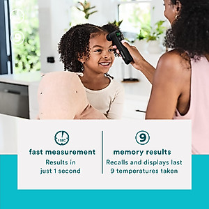 Homedics Dual-Use Ear and Forehead Thermometer, in-Ear and No-Touch Infrared Technology, Instant Results in 1 Second, Color-Coded Readings, Reliable and Accurate, Body and Object Temperature