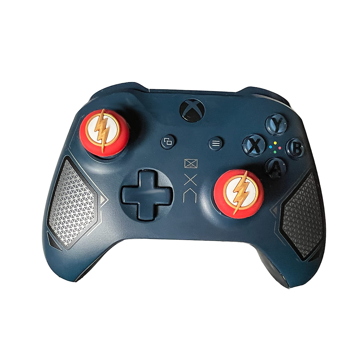Esports Discounts DC Comics Controller Thumb Grip Silicone Caps Compatible for Playstation PS5 PS4 Pro Slim PS3 PS2 Xbox One 360 Series S X Switch Pro Controller - Flash - Two Controller Pack