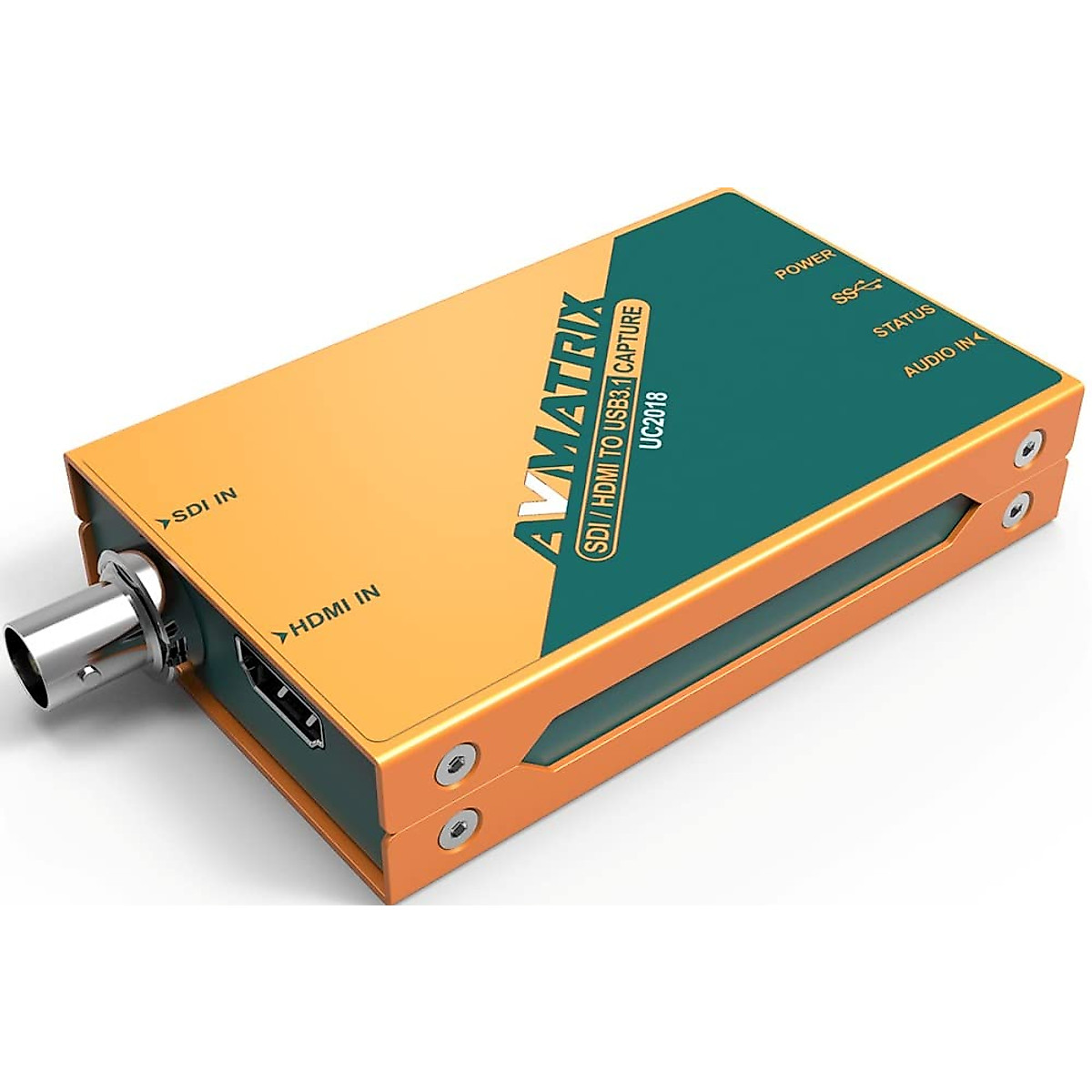 AVMATRIX UC2018 HDMI/SDI to USB3.1 Type-C Uncompressed Video Capture; HDMI or SDI in, and USB 3.1 Gen1(USB3.0) Out; Automatic Input Signal Detection, Up to 1080p60