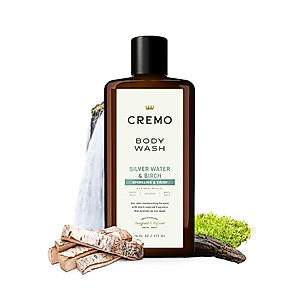 Cremo Rich-Lathering Silver Water & Birch Body Wash, A Revitalizing Combination of Glacier-Fed Streams and White Birch 16 Fl Oz (2-Pack)
