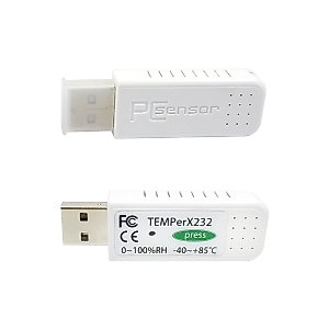 PCsensor USB Temperature Humidity Meter Monitor Indoor Outdoor Thermometer Humidity Automatic Induction Measure Recorders Data Acquisition Loggers Ambient Humidity Storage Long-Range (TEMPerX232)
