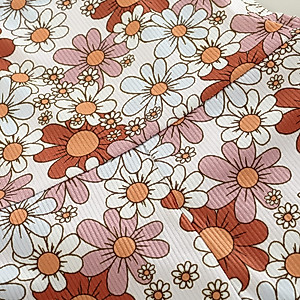 Infant Toddler Baby Girl Romper Jumpsuit Sleeveless Halter Floral One Piece Outfit Bell Bottom Overalls Summer Clothes (White, 12-18 Months)