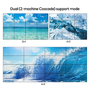 BOOBRIE Video Wall Controller, Video Wall Processor 3x3 4K Input & 1080P HDMI Output for 9 TV Splicing Display, 180 Degree Rotate, 14 Splicing Modes 3x3 3x2 2x2 3x11x4 2x3 4x2 2x4...