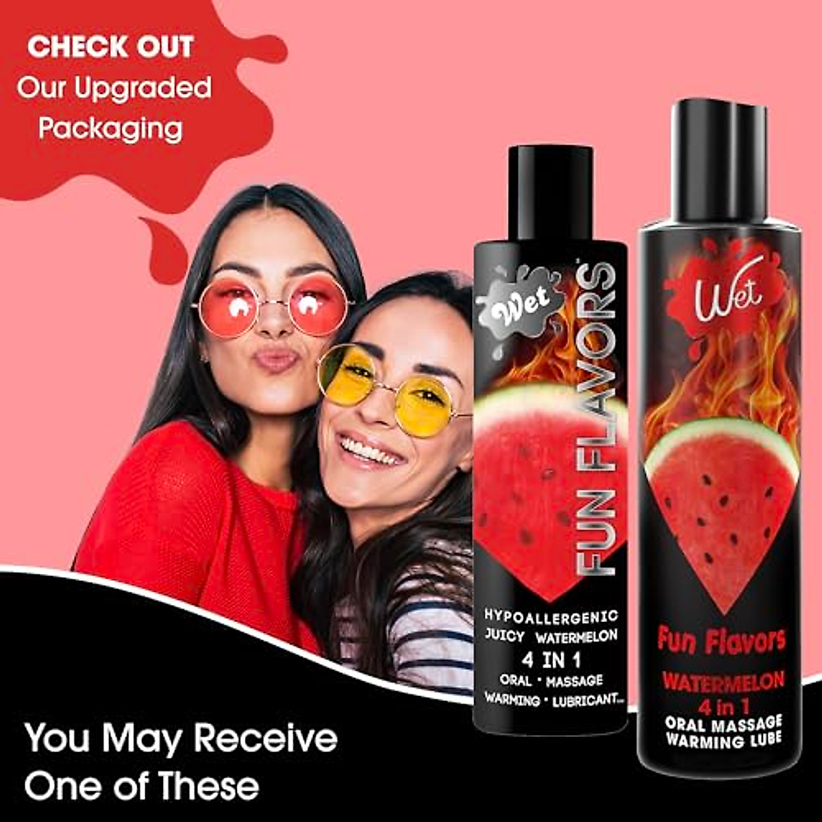 Wet Flavored Tasty Warming Lube Sampler (5- Pack), Five 1 Oz Bottles, Premium Personal Lubricant, for Men, Women and Couples, Ideal for Foreplay, Paraben Free, Gluten Free, Stain Free, Sugar Free