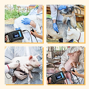 Portable Ultrasound Machine for Pregnancy - Digital Sonogram Machine with 3.5 MHz Probe and 8-Color Panels - Perfect for Sheep, Dogs, Cats, and Pigs Pregnancy Testing