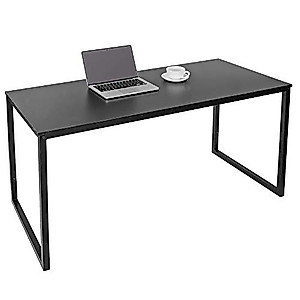 HANGKAI 47Inches Modern Simple Writing Computer Desk PC Laptop Sturdy Table Workstation for Office Work
