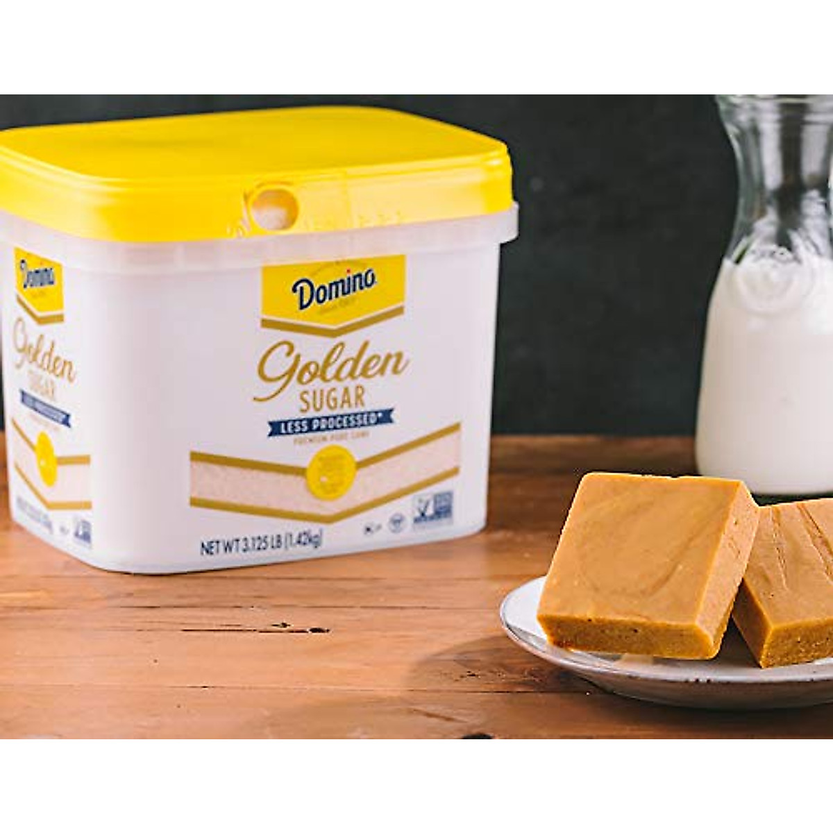 Domino® Golden Sugar, 3.125 lb Granulated Sugar Easy Baking Tub