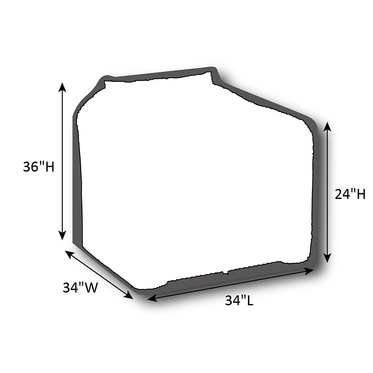 SORARA Patio Sofa Cover - Single Seater Outdoor Sofa Cover, Waterproof Lounge Porch Lawn Patio Furniture Covers, 34" W x 34" L x 36" H, Khaki