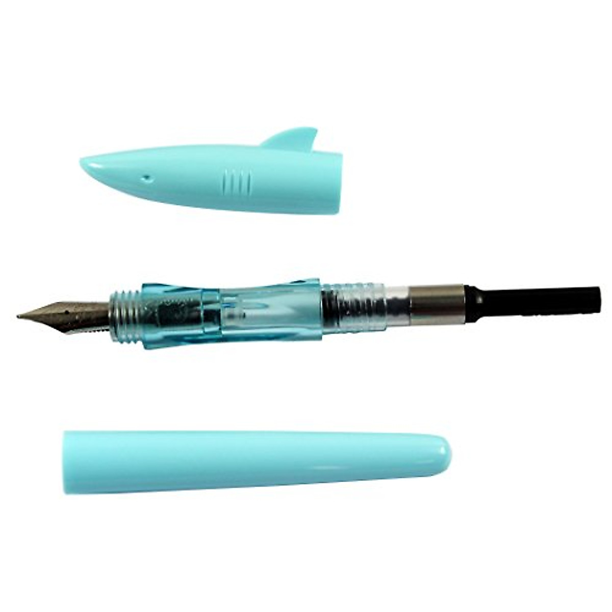Gullor Jinhao Fountain Pen Shark Design, Fine Nib, 6 Candy Colors, 6PCS