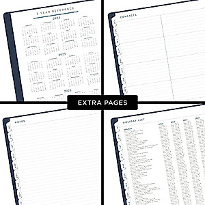AT-A-GLANCE 2022-2023 Planner, Weekly & Monthly Academic, 8-1/2" x 11", Large, Signature Collection, Navy (YP905A20)
