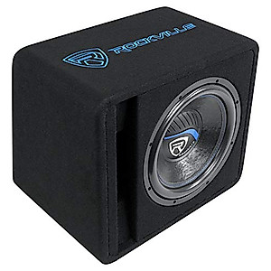 Rockville VS12K54 12" K5 1400w Car Subwoofer in Vented Sub Enclosure Box - 4 Ohm,Black