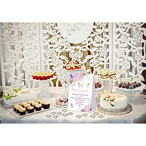 Butterfly Don't say Bride or Wedding Game, Put a Ring on It Bridal Shower Game with 50 Fake Rings, Bridal Shower Decorations, Wedding Shower or Bachelorette Party Supplies - 10