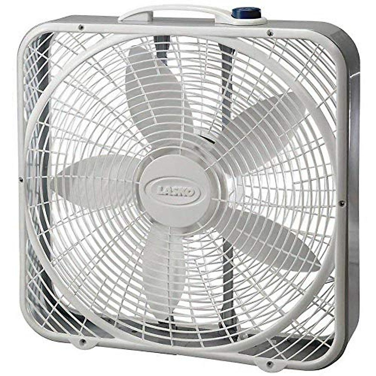 Lasko 20" Preimum Steel Box Fan w/3 Speed Settings and Easy Carry Handle, 2 Pack
