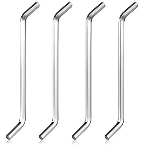 4 Pcs Garbage Disposal Wrench Tool, Garbage Disposal Tool Metal Garbage Disposal Parts for Kitchen Sink, Food Garbage Disposal, Garbage Disposal Repair (Silver)