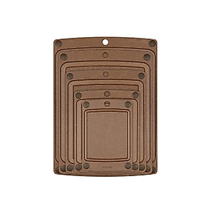 Epicurean All-In- One Cutting Board with Slip Feet and Juice Groove, 19.5-Inch × 14.5-Inch, Nutmeg/Brown