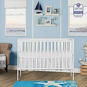 Dream On Me Synergy 5-In-1 Convertible Crib In White, Greenguard Gold Certified