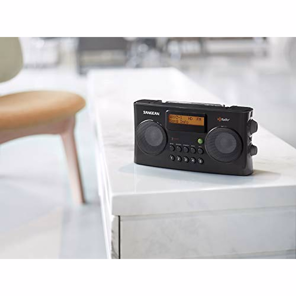 Sangean HDR-16 HD Radio/FM-Stereo/AM Portable Radio, Black